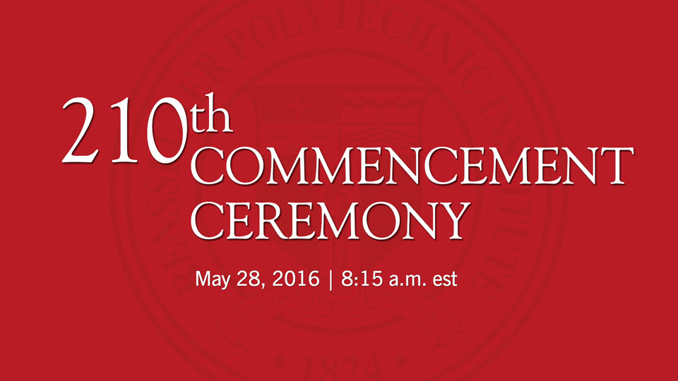 2016 Commencement Ceremony