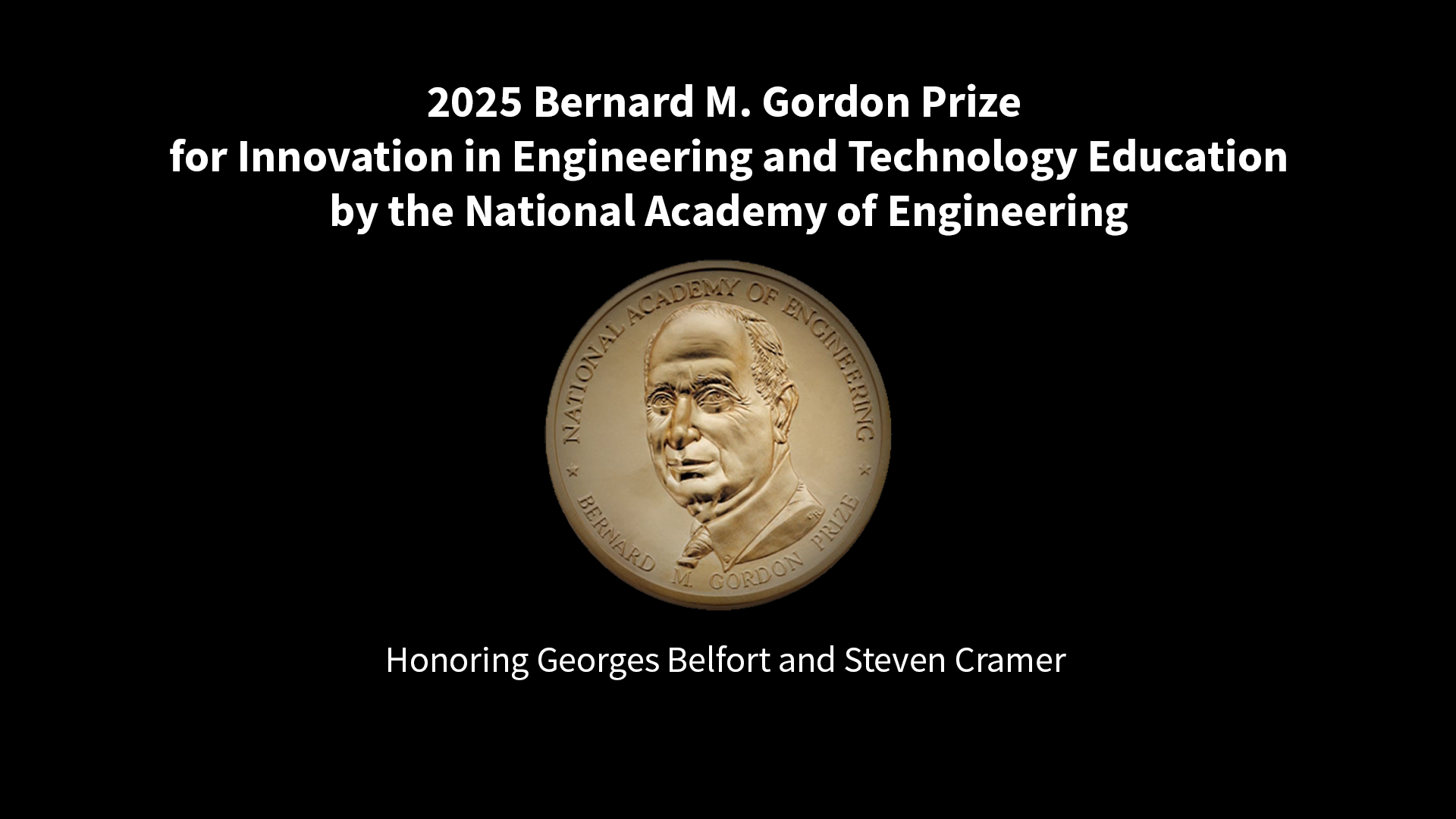 2025 NAE Bernard M. Gordon Prize